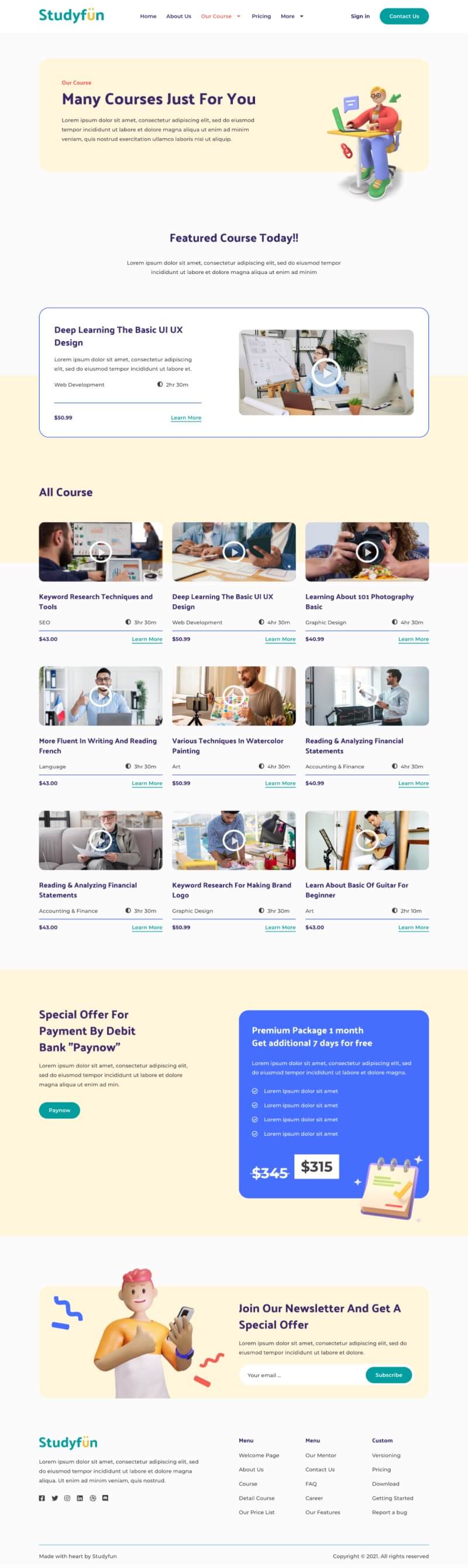 Studyfun - Course Elementor Template Kit by nathatype | ThemeForest